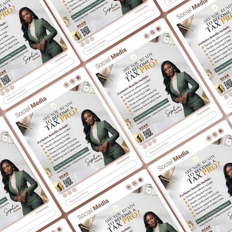 Tax Preparer Flyer Template | Join Our Team Tax Prep Marketing ...