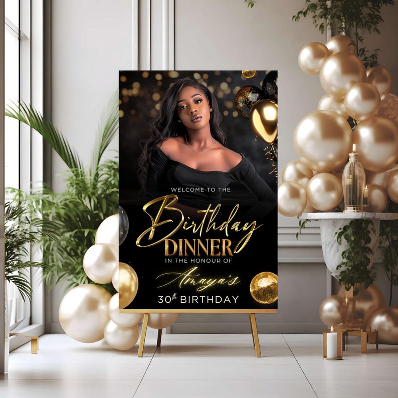 Editable Party Welcome Sign: Custom Celebration Poster (digital ...