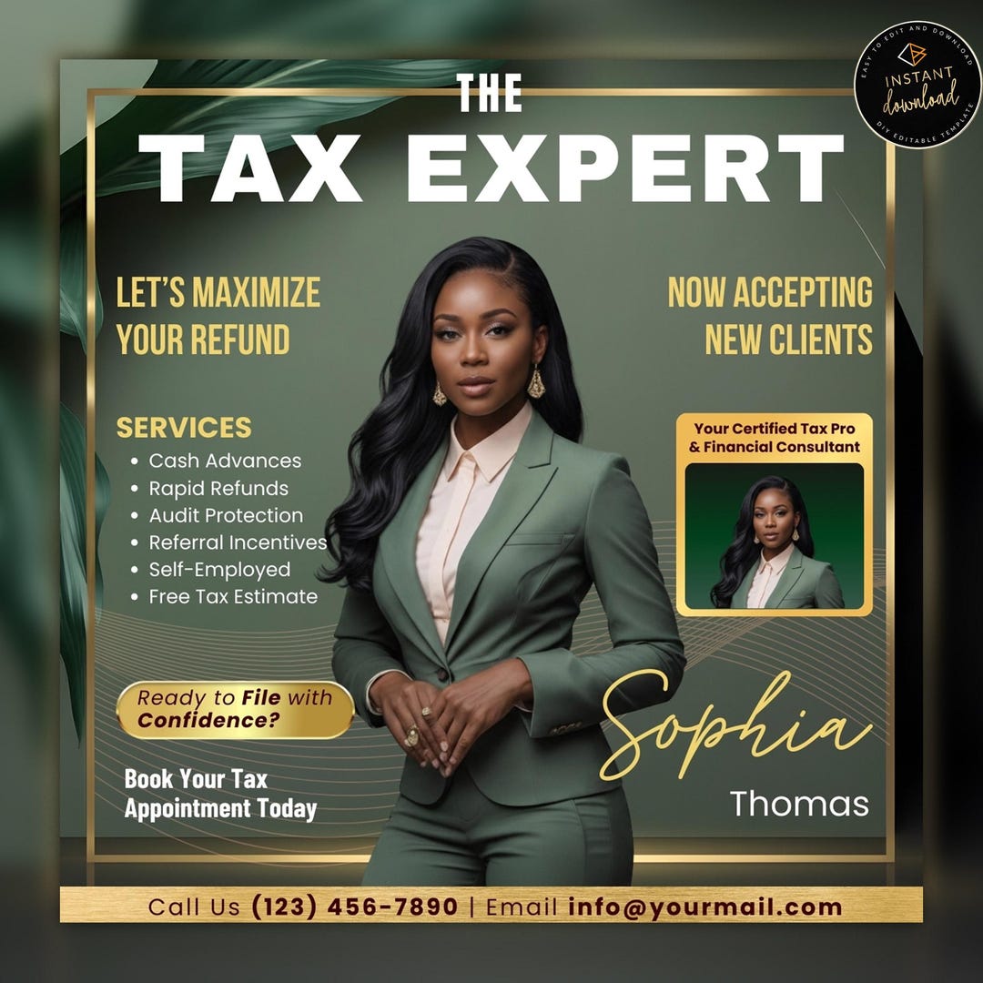 Tax Prep Flyer Template | Editable Income Tax Services Flyer | 2026 ...