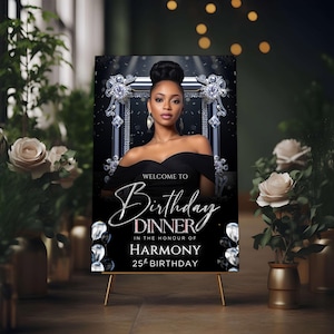 Editable Party Welcome Sign | Custom Celebration Poster Canva Template ...