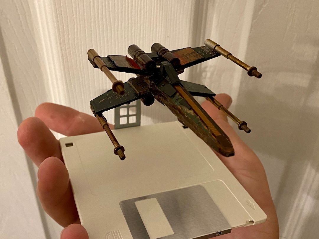 Mini X-wing Fighter From Recycled Computer Parts V3.0 Made to Order - Etsy