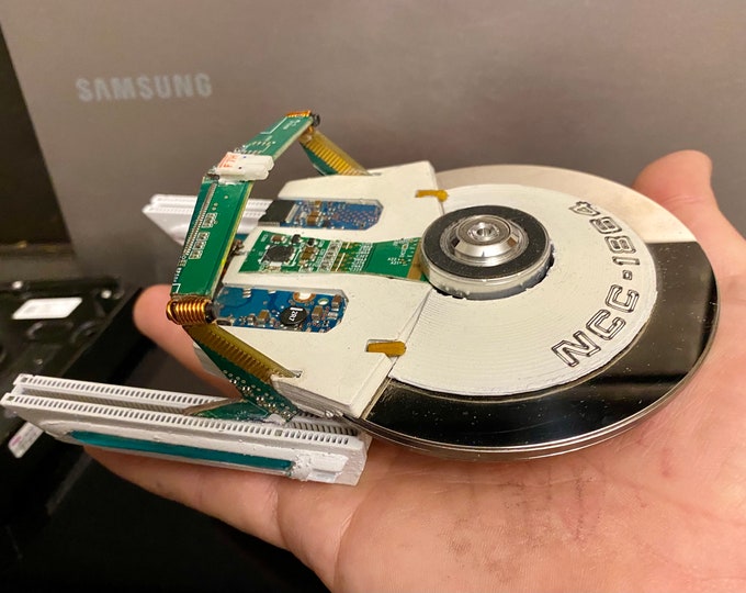 U.S.S. Reliant Created From Old Hard Drive Platters and Various ...