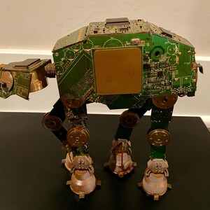 AT-AT Imperial Walker Built From Upcycled Computer Parts - Etsy