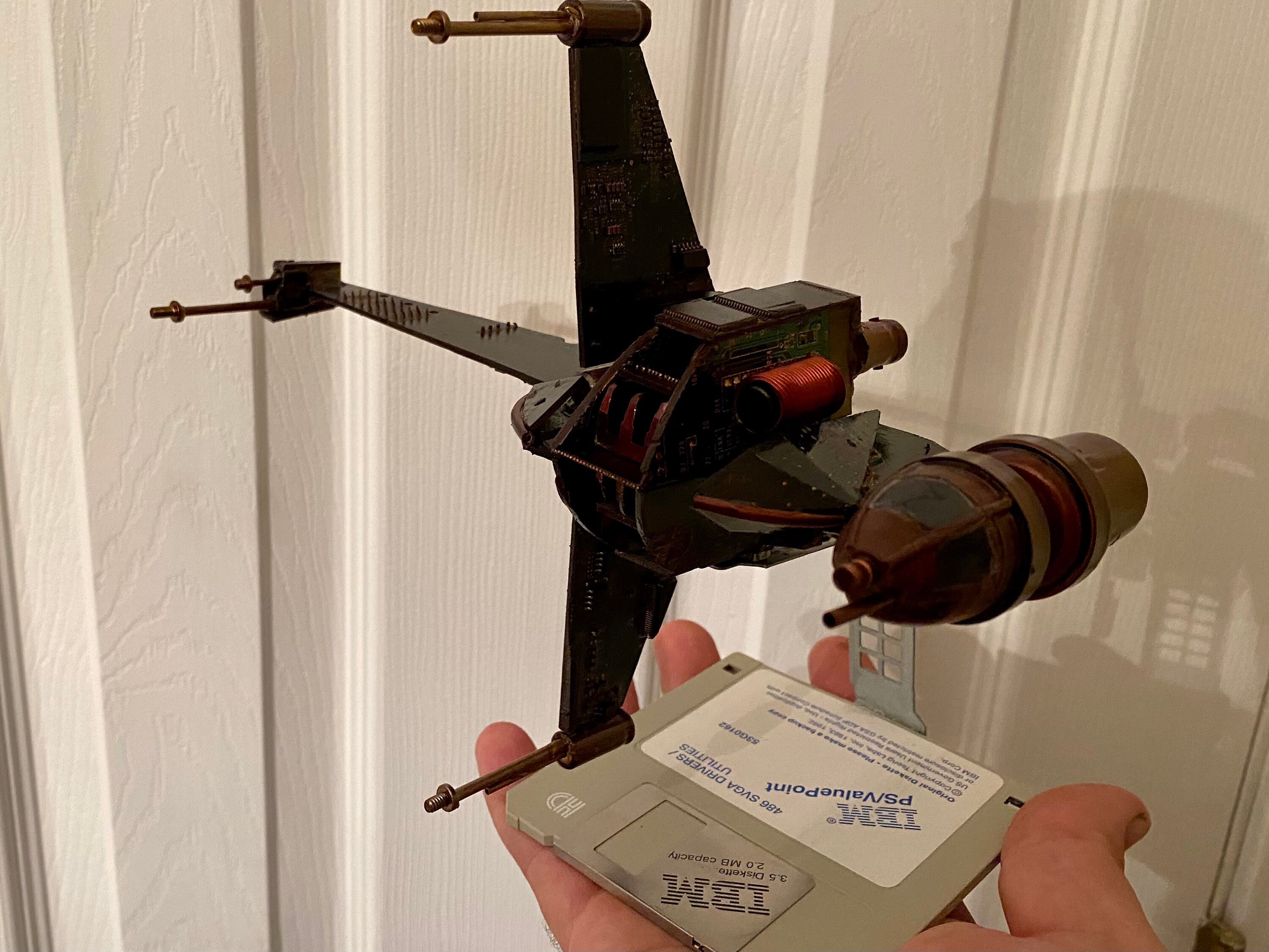 Art & Collectibles Sculpture B-Wing Starfighter made from Upcycled ...