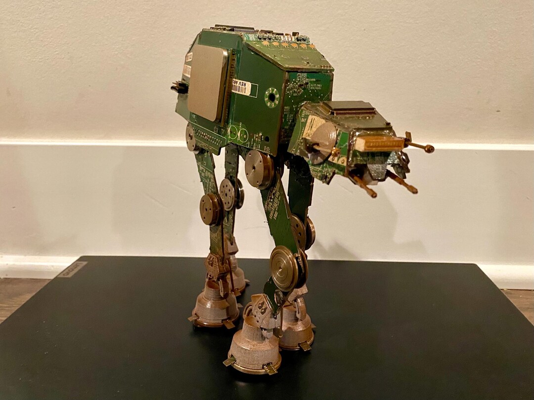 AT-AT Imperial Walker Built From Upcycled Computer Parts - Etsy
