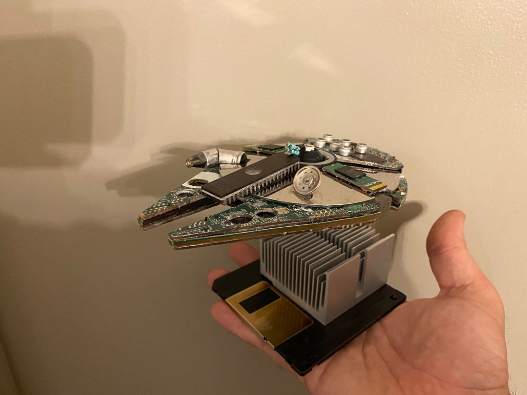 Millennium Falcon, V2.0 Created From Junked Computer Parts Made to ...