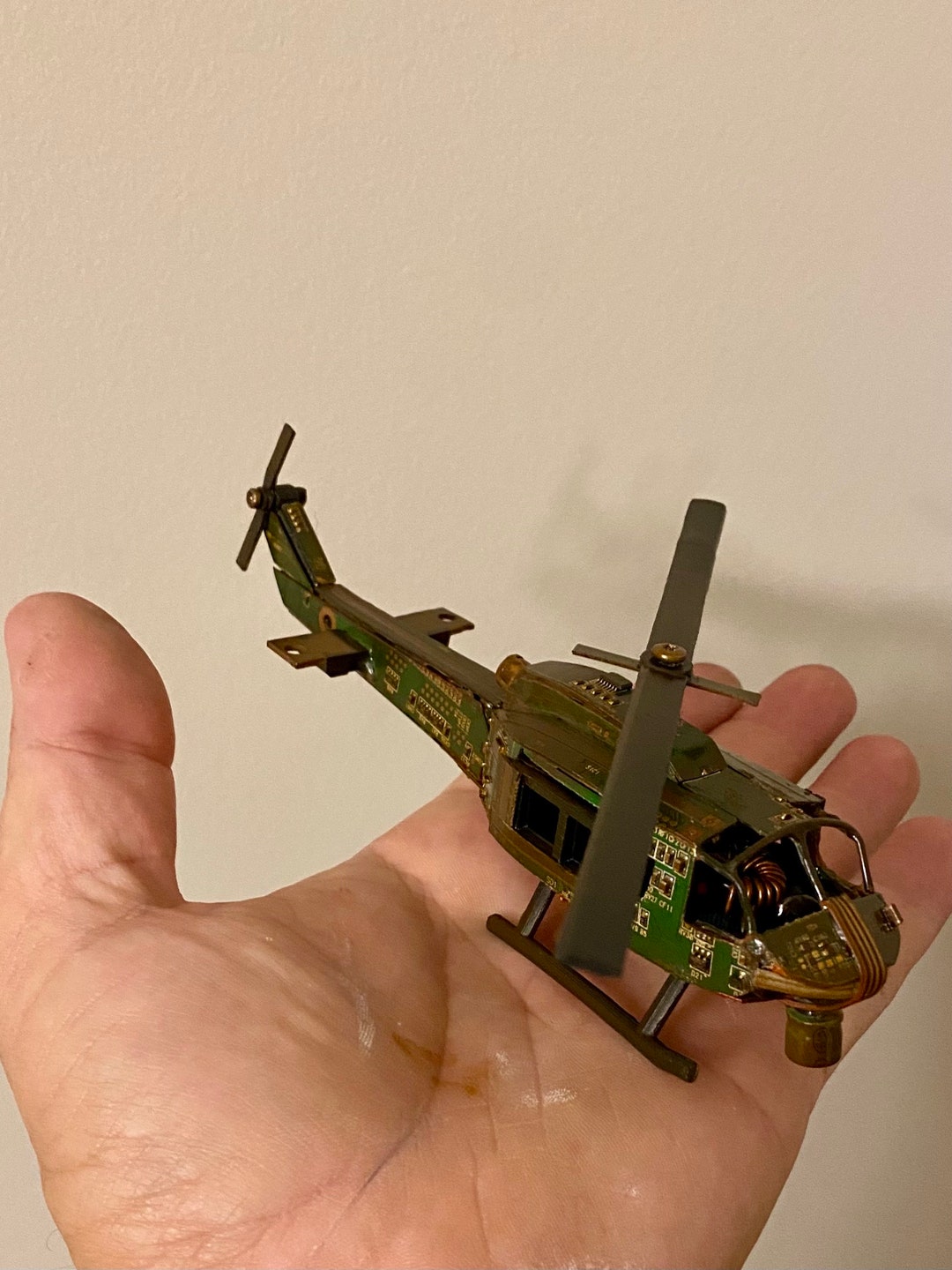Bell UH-1N Twin Huey Built From Upcycled Computer Parts - Etsy