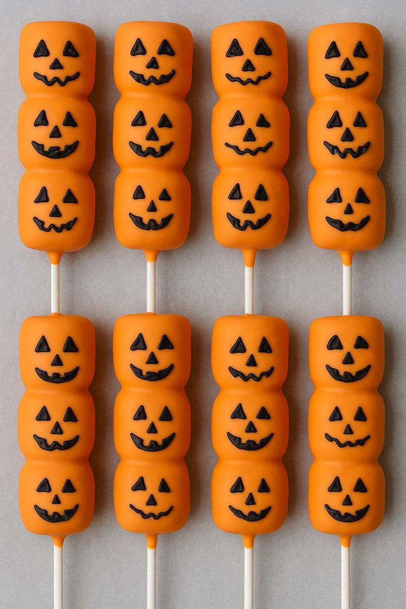 BEST RECIPE for Pumpkin Marshmallow Pops Recipe | Easy Halloween Treats ...