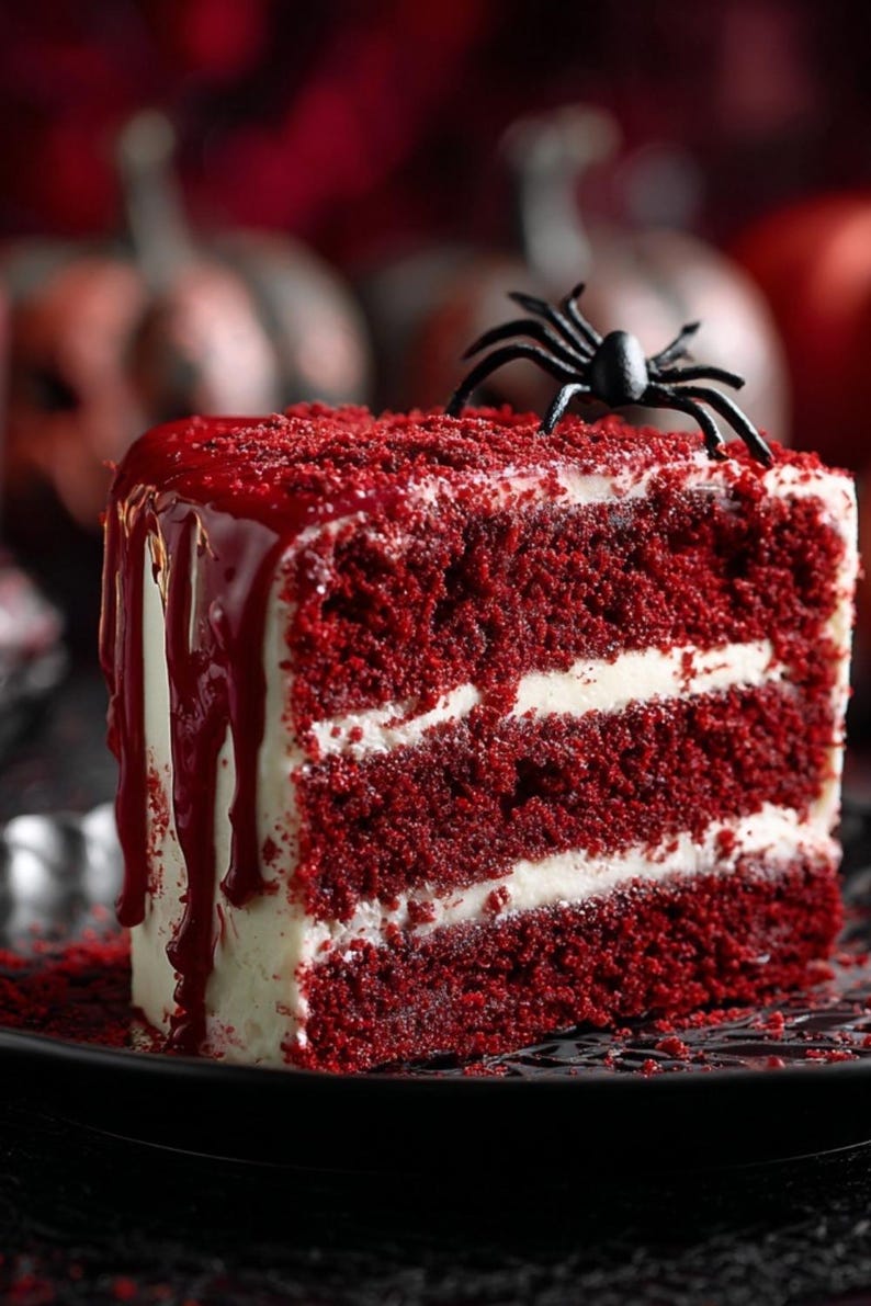 BEST RECIPE for Bloody Red Velvet Cake Recipe: Spooky Halloween Dessert ...