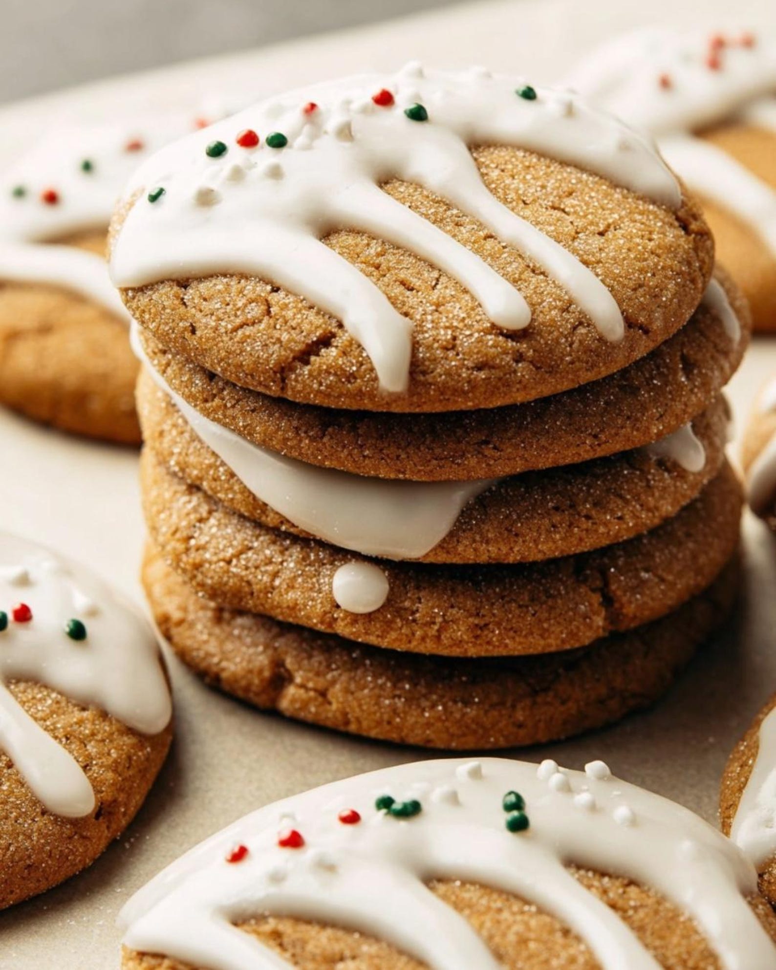 Soft Gingerbread Cookies With Maple Glaze – Warm, Spiced & Melt-in-your ...