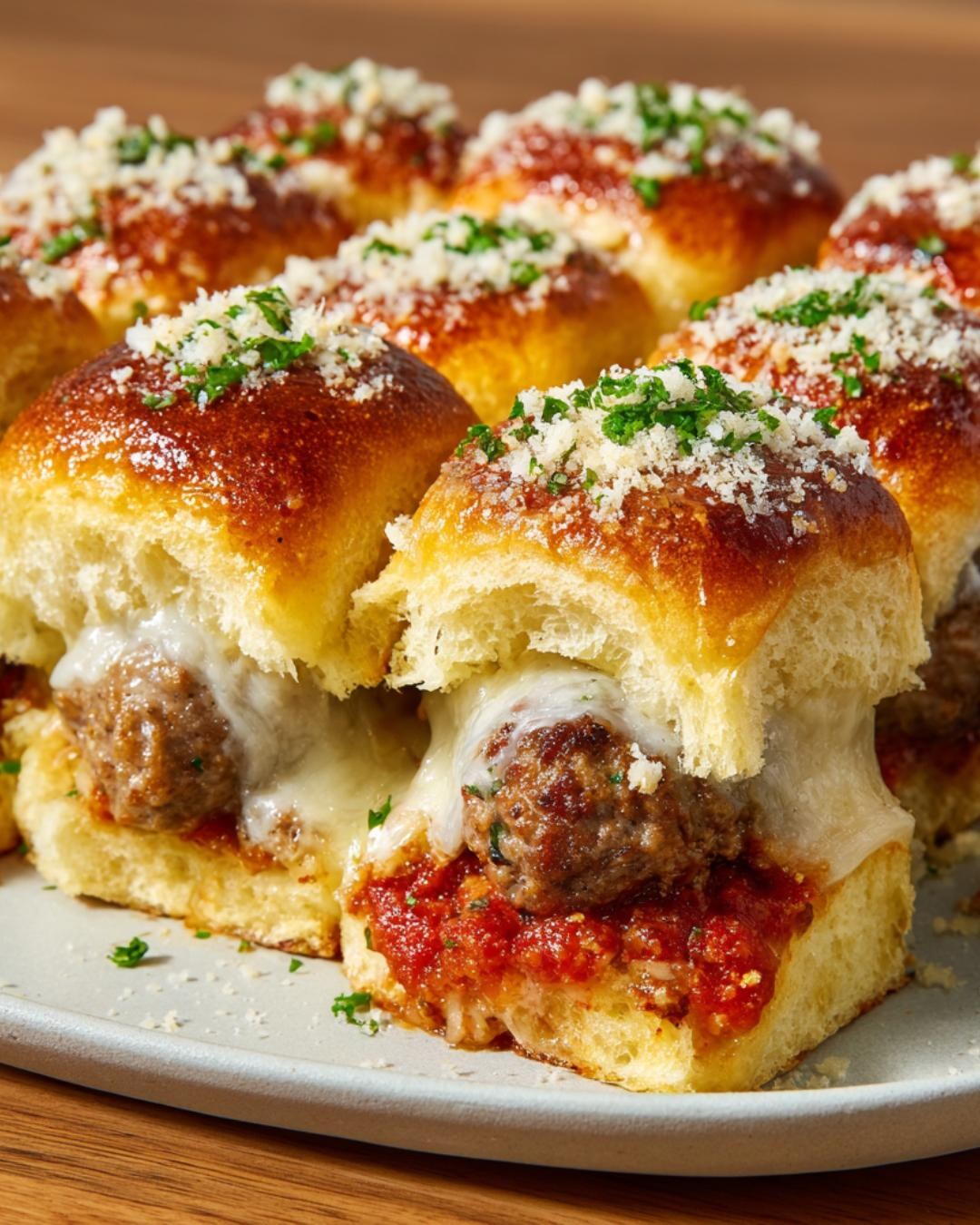 Easy Pull-apart Meatball Sliders – Garlic Parmesan Butter Instant PDF ...