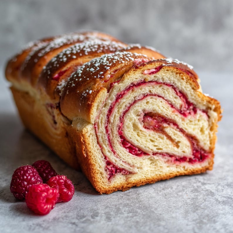 Delicious Raspberry Swirl Brioche Loaf Recipe – Soft, Sweet & Bakery ...