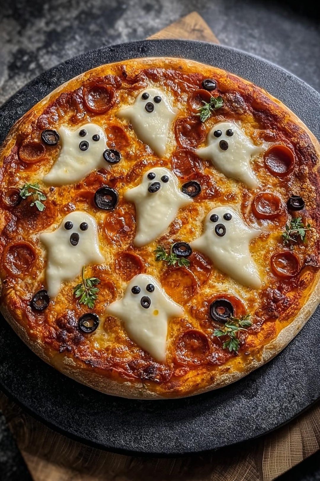 BEST RECIPE for Halloween Ghost Pizza Recipe: Fun Spooky Party Food ...