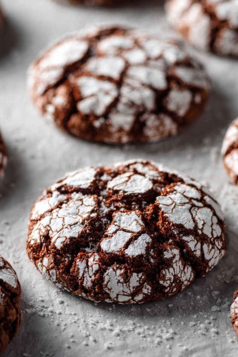Homemade Chocolate Crinkle Cookies – Soft & Gooey Recipe Download. - Etsy