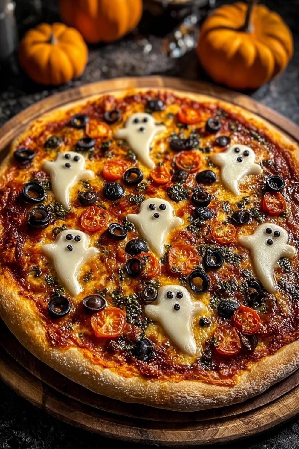 BEST RECIPE for Halloween Ghost Pizza Recipe: Fun Spooky Party Food ...