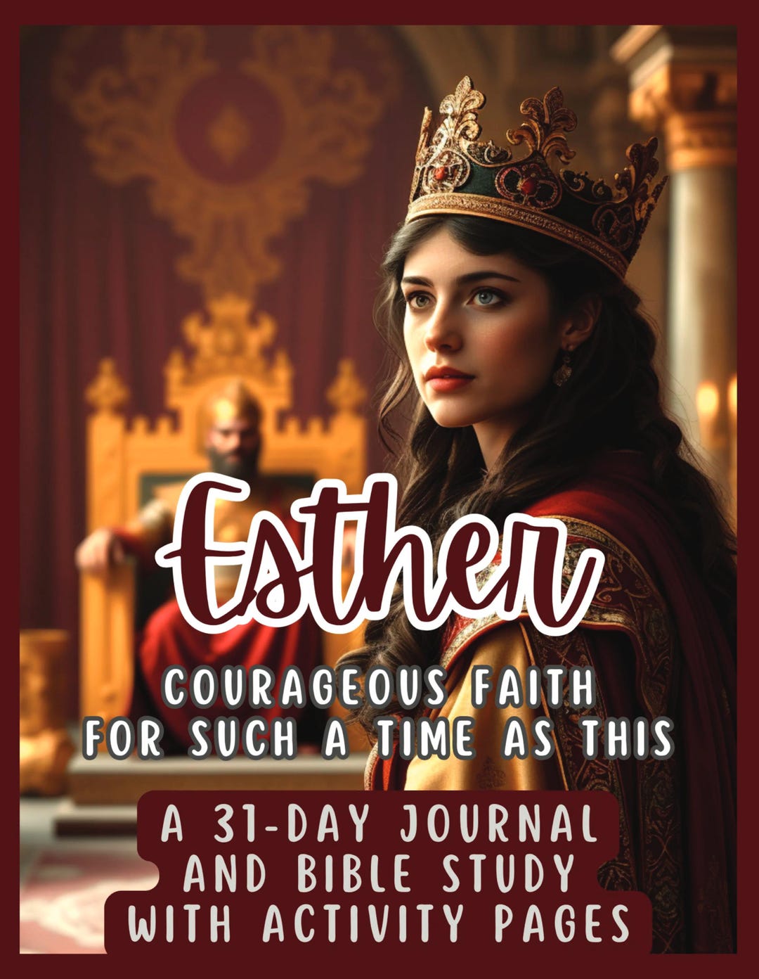 Esther Bible Study Journal: Christian Women's Devotional, Coloring ...