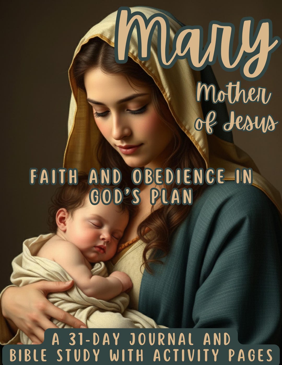 MARY Mother of JESUS Bible Study Journal: Faith and Obedience Christian ...