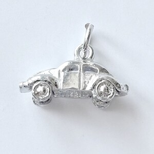 Sterling Silver VW Volkswagon Bug Car Charm, Small, Movable Charm ...
