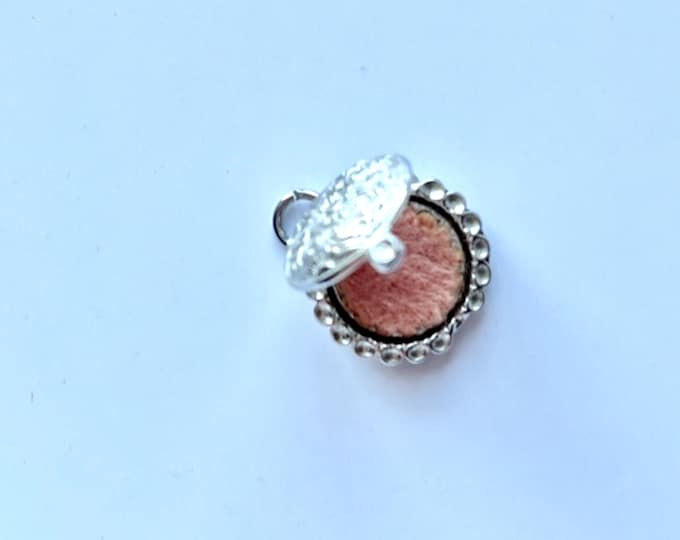 Sterling Silver Powder Compact Movable Charm, so Cool Vintage Charm ...