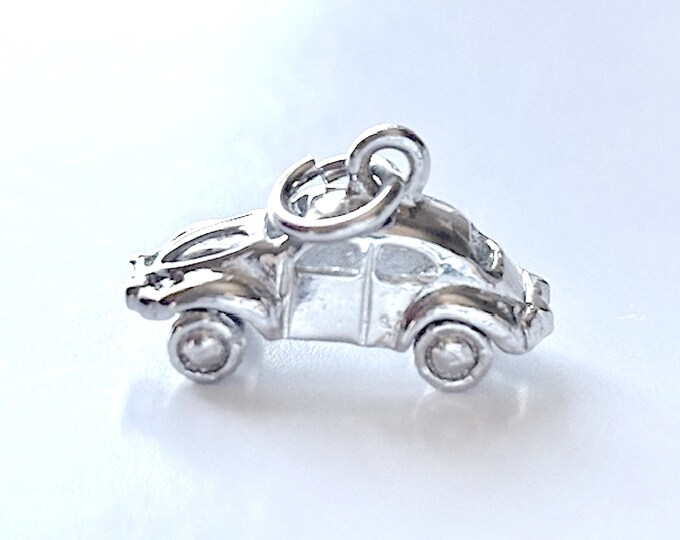 Sterling Silver VW Volkswagon Bug Car Charm, Movable Charm Vintage - Etsy