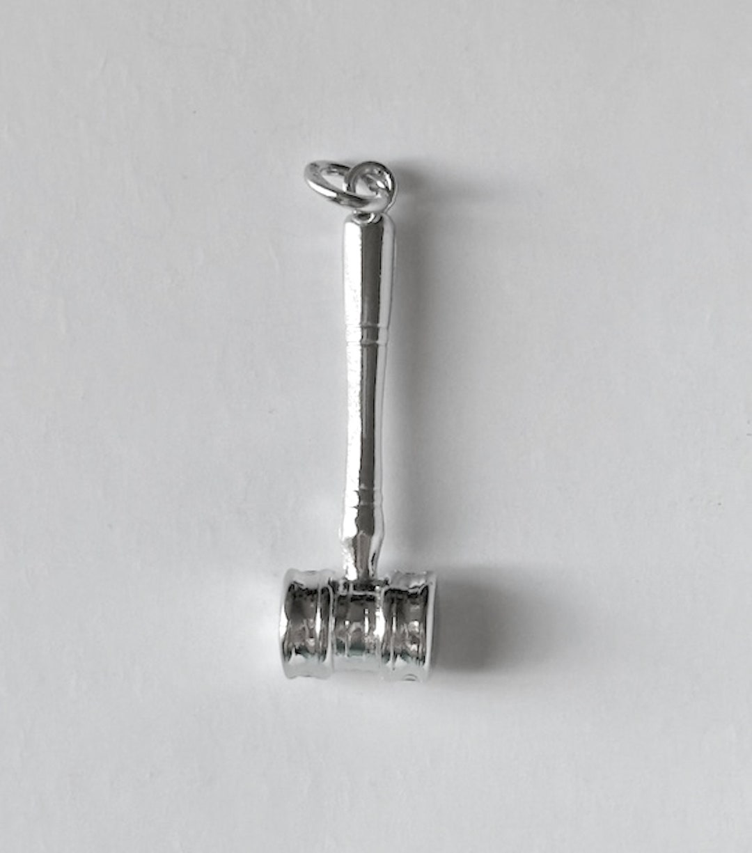 Sterling Silver Gavel Charm, Vintage Charm, Justice, Unique NOS Jewelry ...