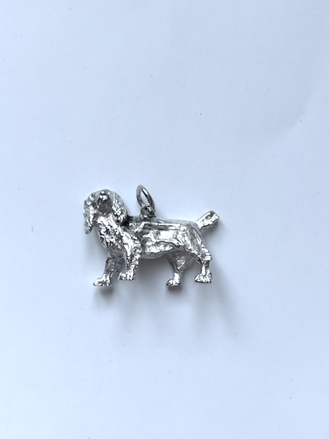 Sterling Silver Springer Spaniel Dog Charm, Vintage NOS Jewelry - Etsy
