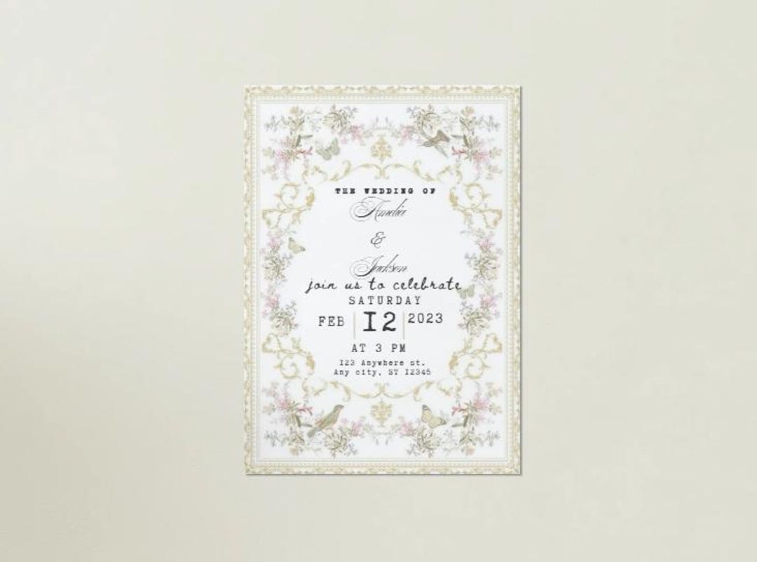 Royal Theme Wedding Invitation Card Template Template Kad Kahwin Tema ...