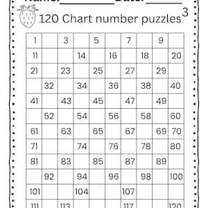 120 Chart Missing Numbers Worksheets|fruit-themed Hundreds Chart ...