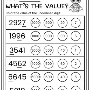 4-digit Place Value Worksheets – Grade 2–3 | Expanded Form & Number ...