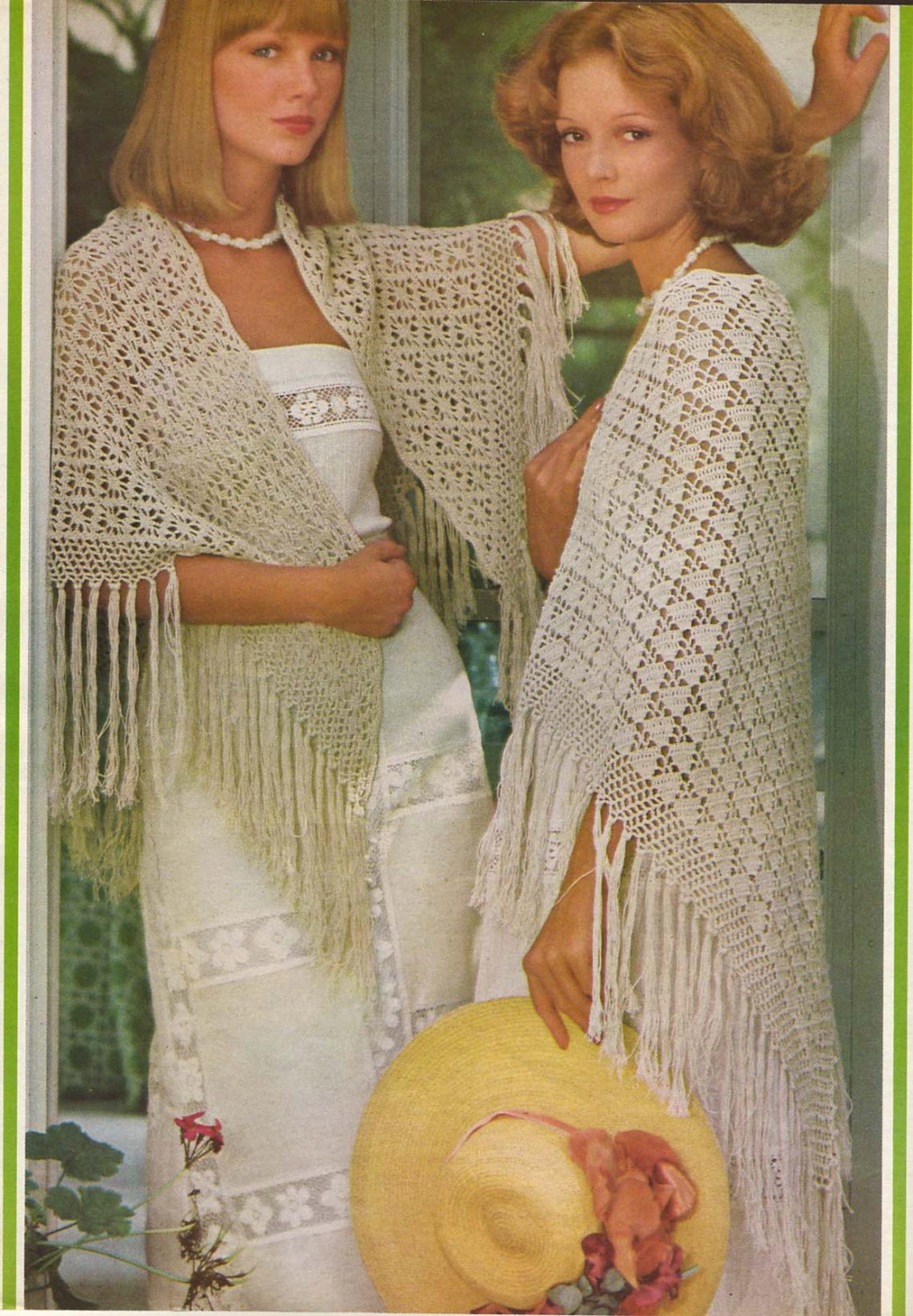 Instant Download~vintage 1970s~lacy Spider Web and Fan Pattern Shawl ...