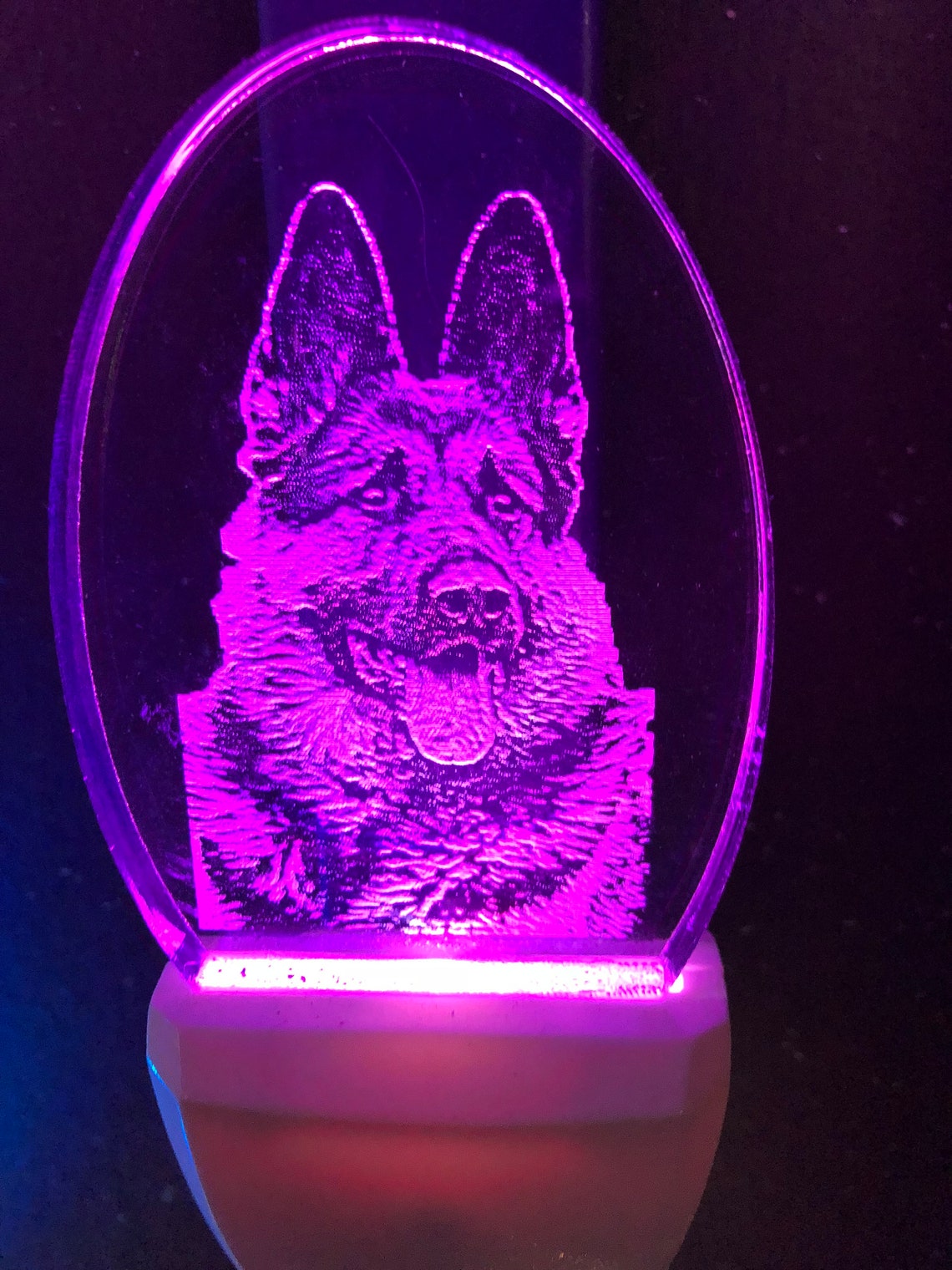 German Shepherd head 2 night light | Etsy
