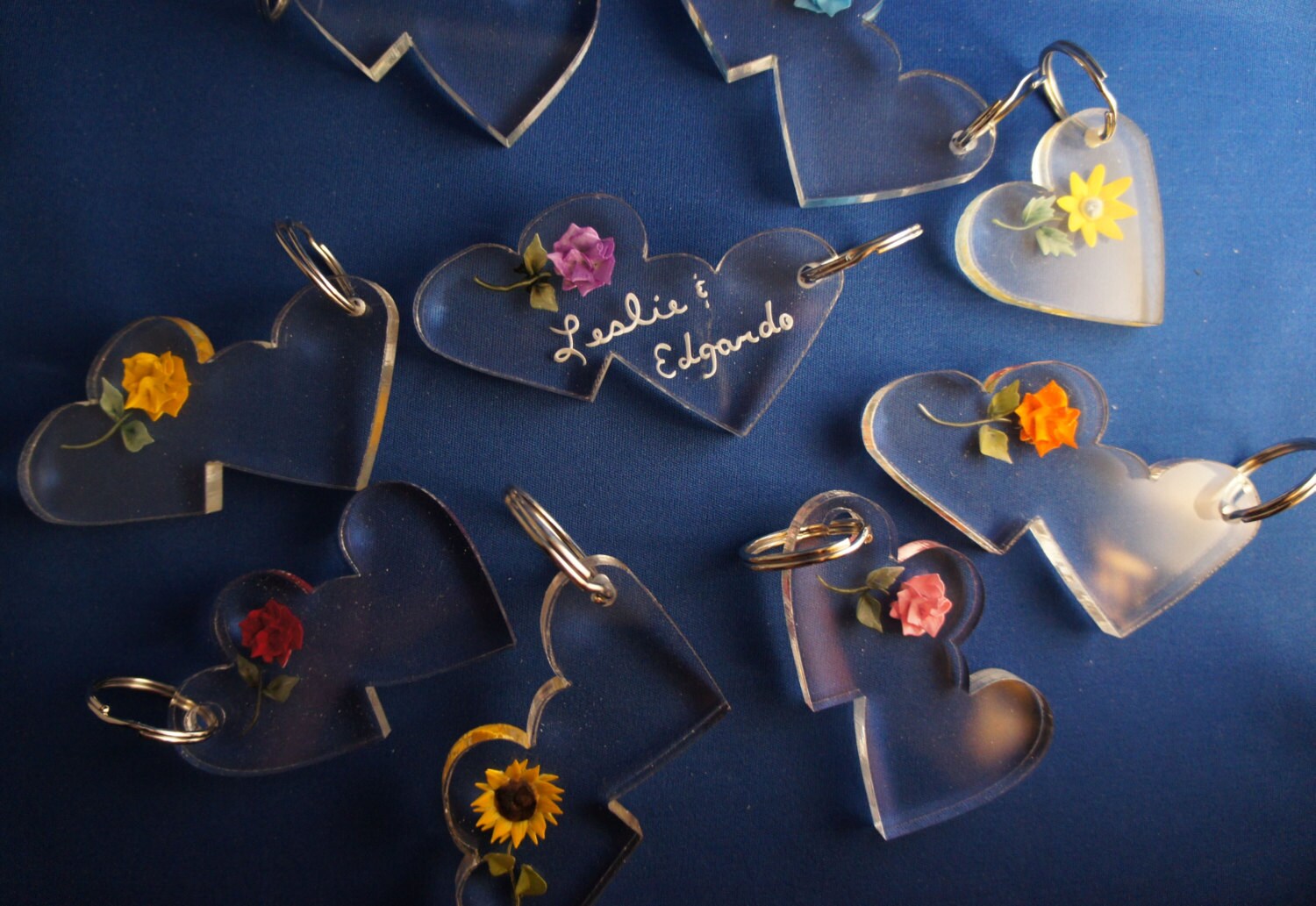 Personalized Heart Keychain Hand Carved in Clear Acrylic by - Etsy