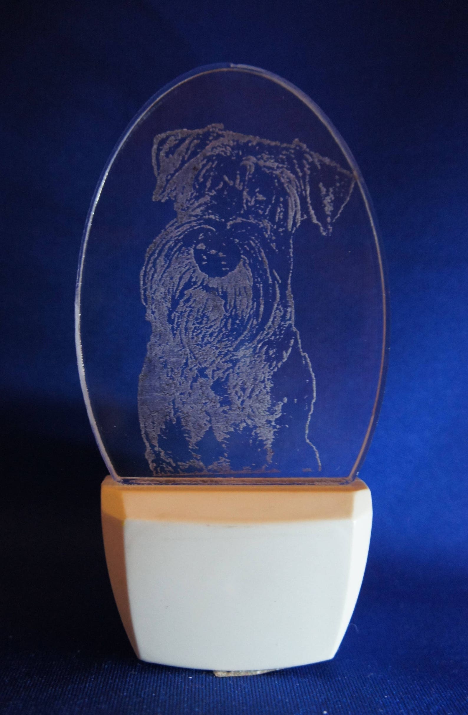 Schnauzers Cropped and Uncropped LED Night Light - Etsy