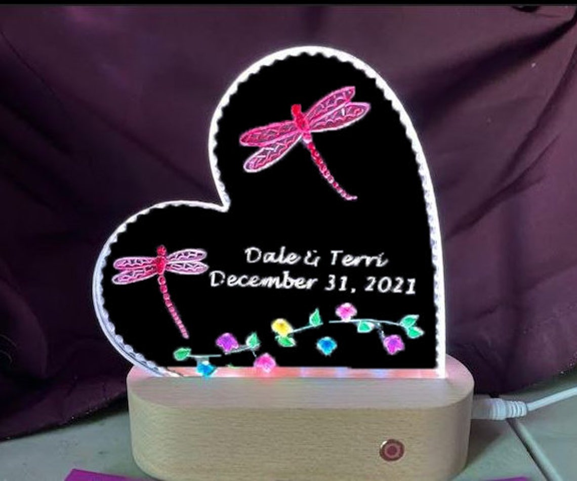 Custom Dragonfly Cake Topper,a Beautiful Peice of Art Engraved by Hand ...