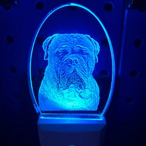Bull Mastiff Night Light - Etsy
