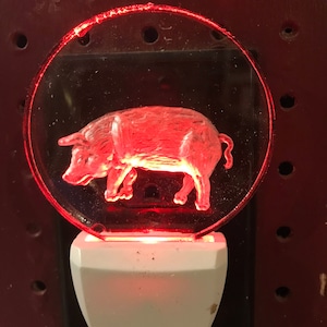 Personalized Pig Night Light - Etsy
