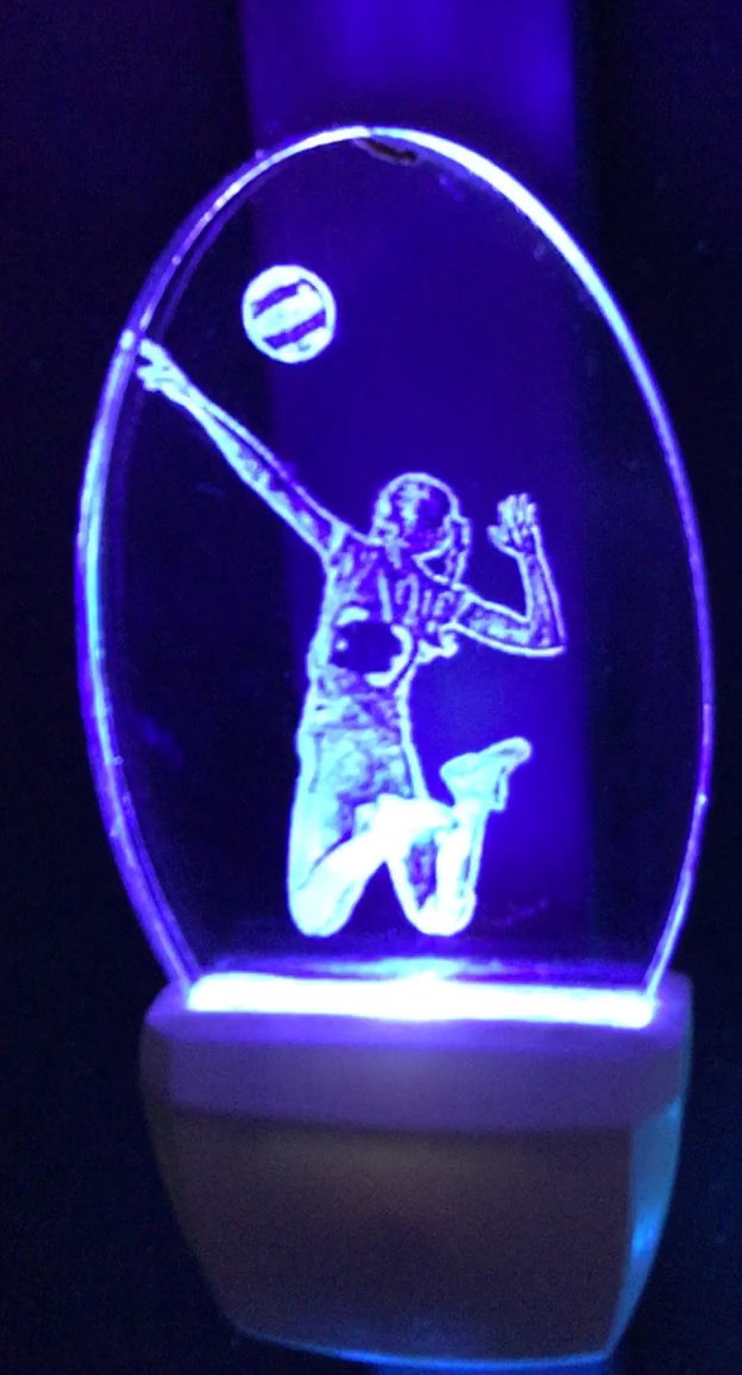 Female Volleyball Player Night Light - Etsy