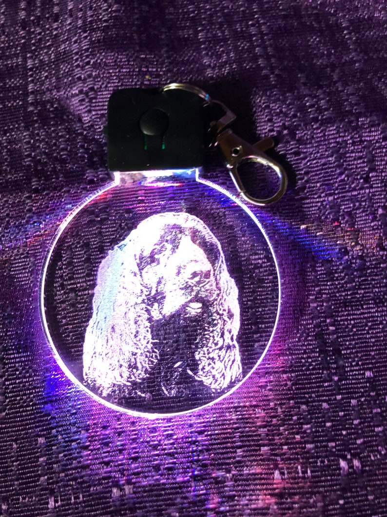 Dog Breed Lighted Keychain - Etsy