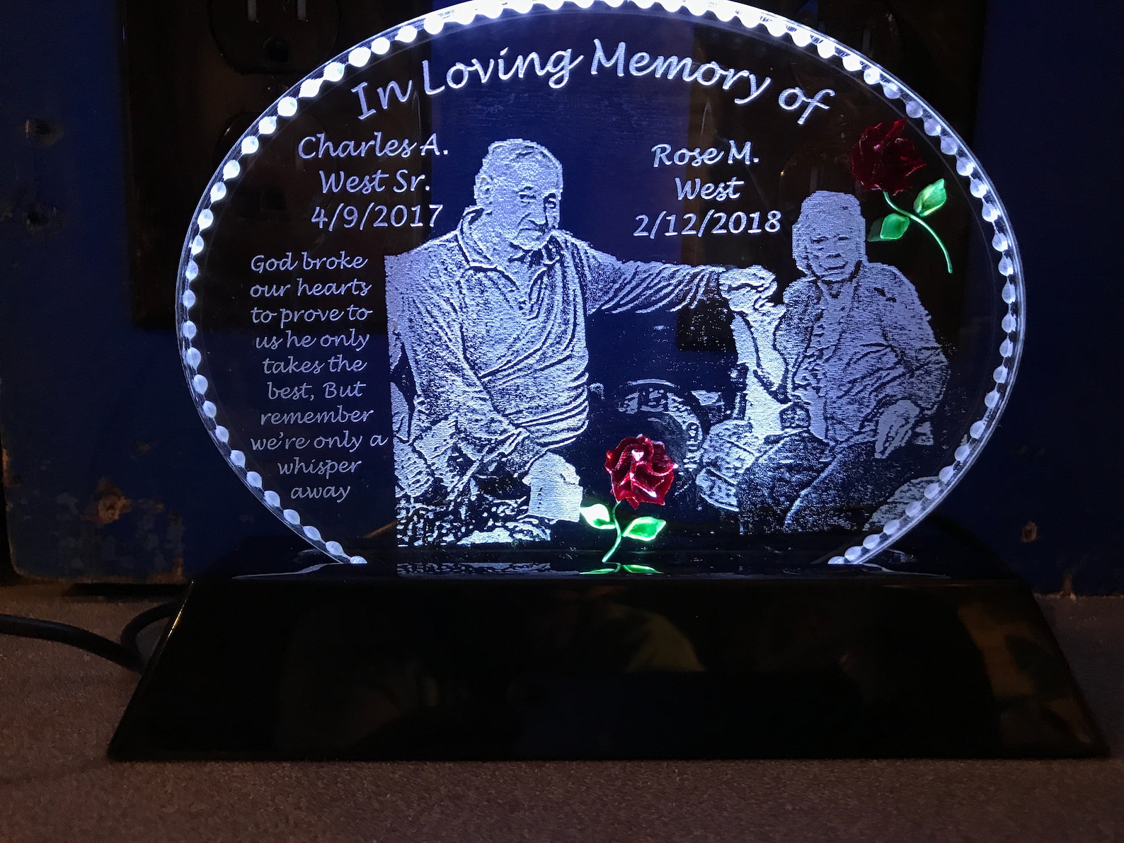Custom photo memorial keepsake of your loved one include any | Etsy