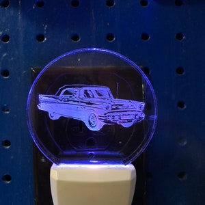 57 Chevy LED Nightlight, Engraved, Personalized Free, Your Choice of ...