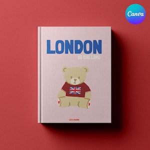London Travel Photo Album - Canva Template - Etsy