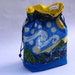 Van Gogh Starry Night Print Fabric, Knitting Project Bag, Medium or ...
