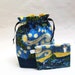 Van Gogh Starry Night Print Fabric, Knitting Project Bag, Medium or ...