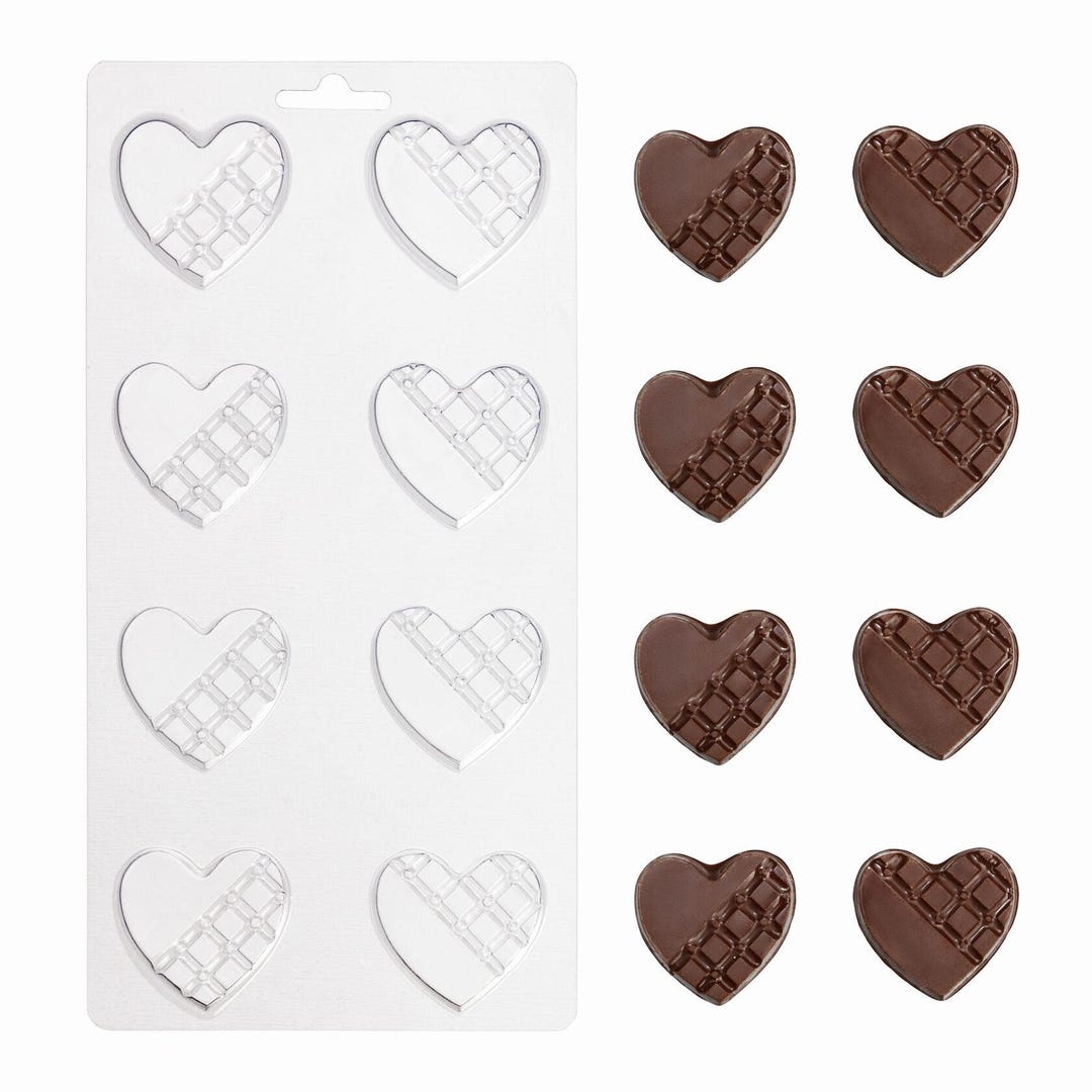 Mini Heart Half Square Plastic Mold - Etsy