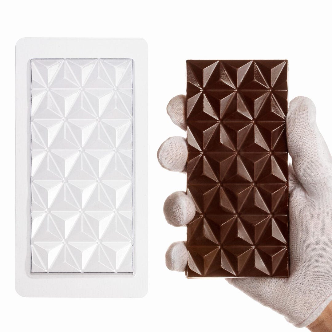 Chocolate Bar "pyramid" Plastic Mold - Etsy
