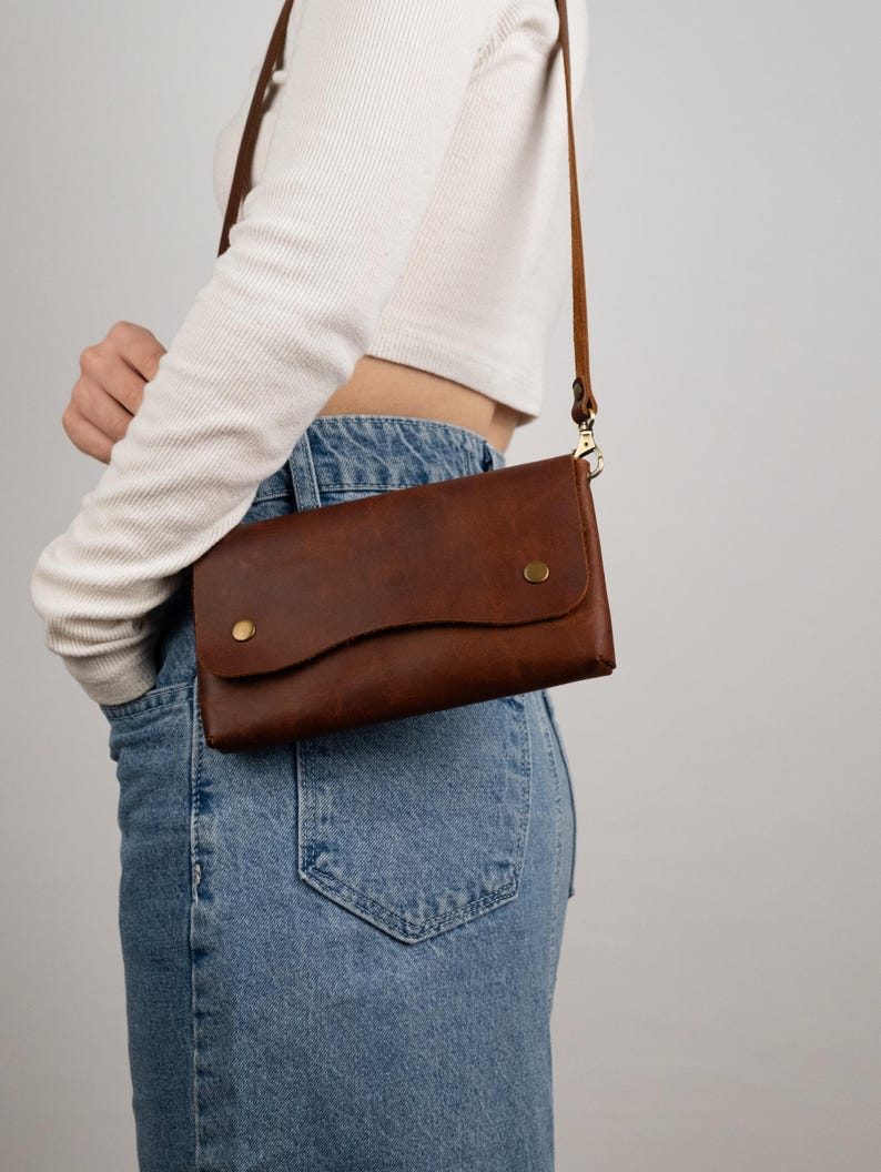 Leather Clutch Bag Pattern: Crossbody Handbag DIY (PDF, SVG) With Video ...