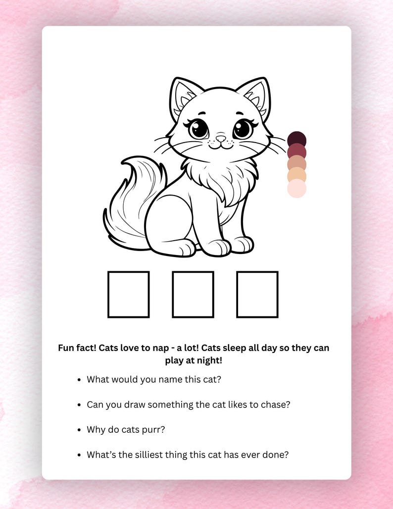 Interactive Digital Colouring Book for Toddlers (4 Pages) - Etsy Australia