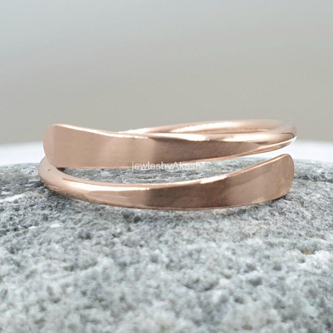 Pure 100% Copper Wrap Ring, Arthritis Thumb Ring, Solid Copper Ring ...