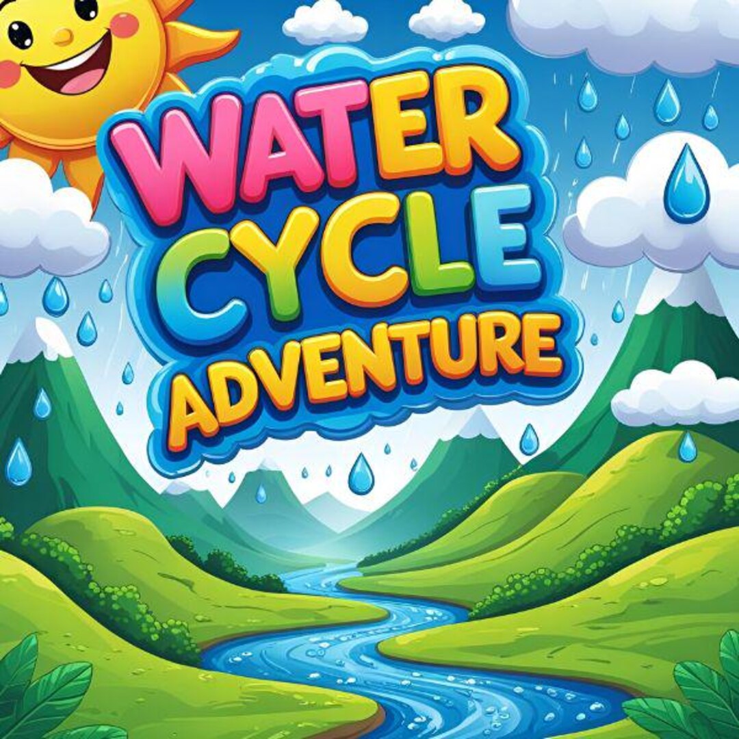 Water Cycle Adventure: 3 D Kids Science Storybook, for Learning ...