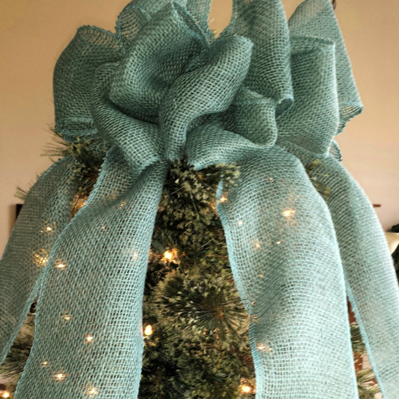 Burlap Tree Topper - Etsy